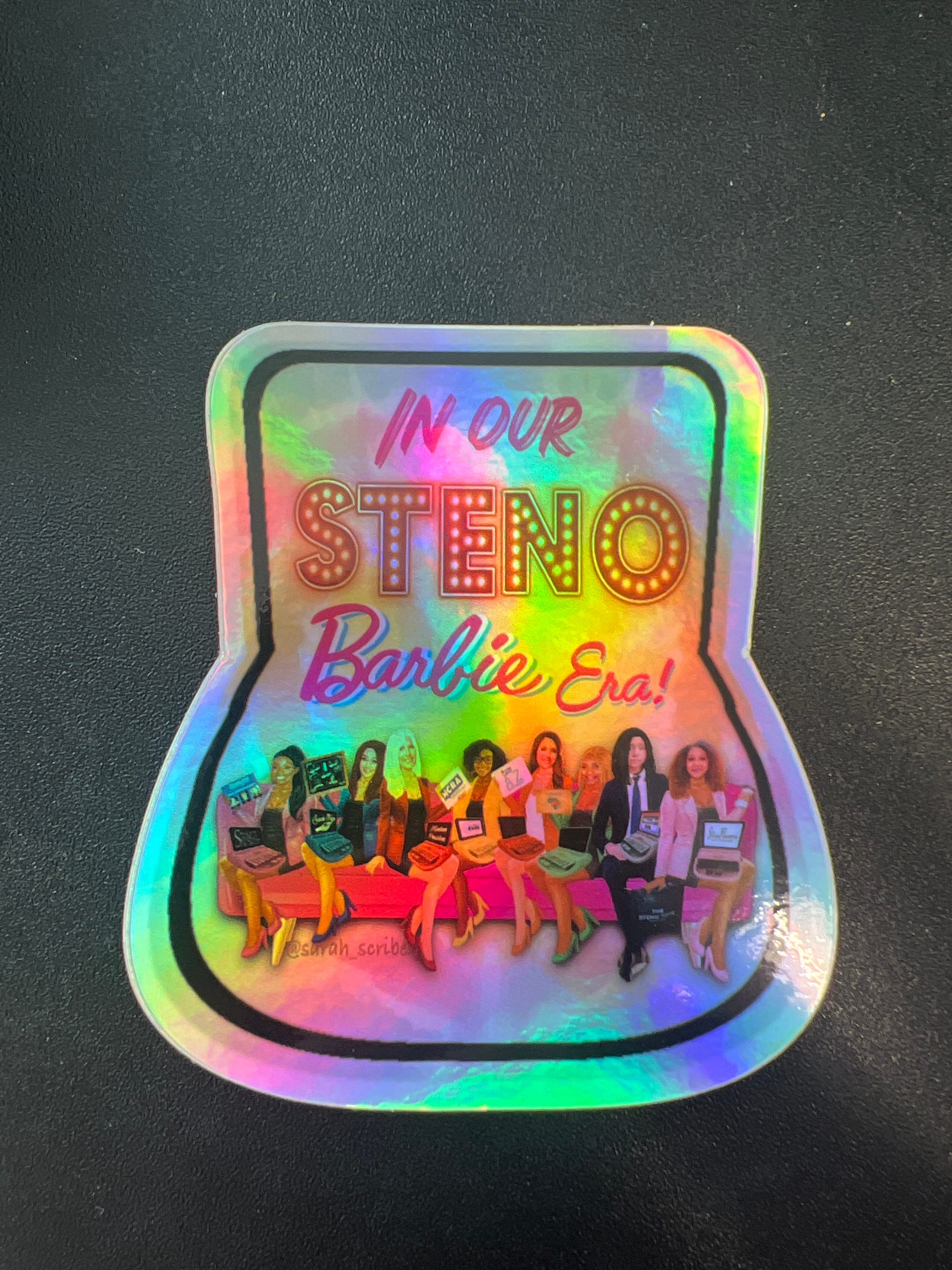 Steno Barbie Holographic Sticker/magnets - Etsy