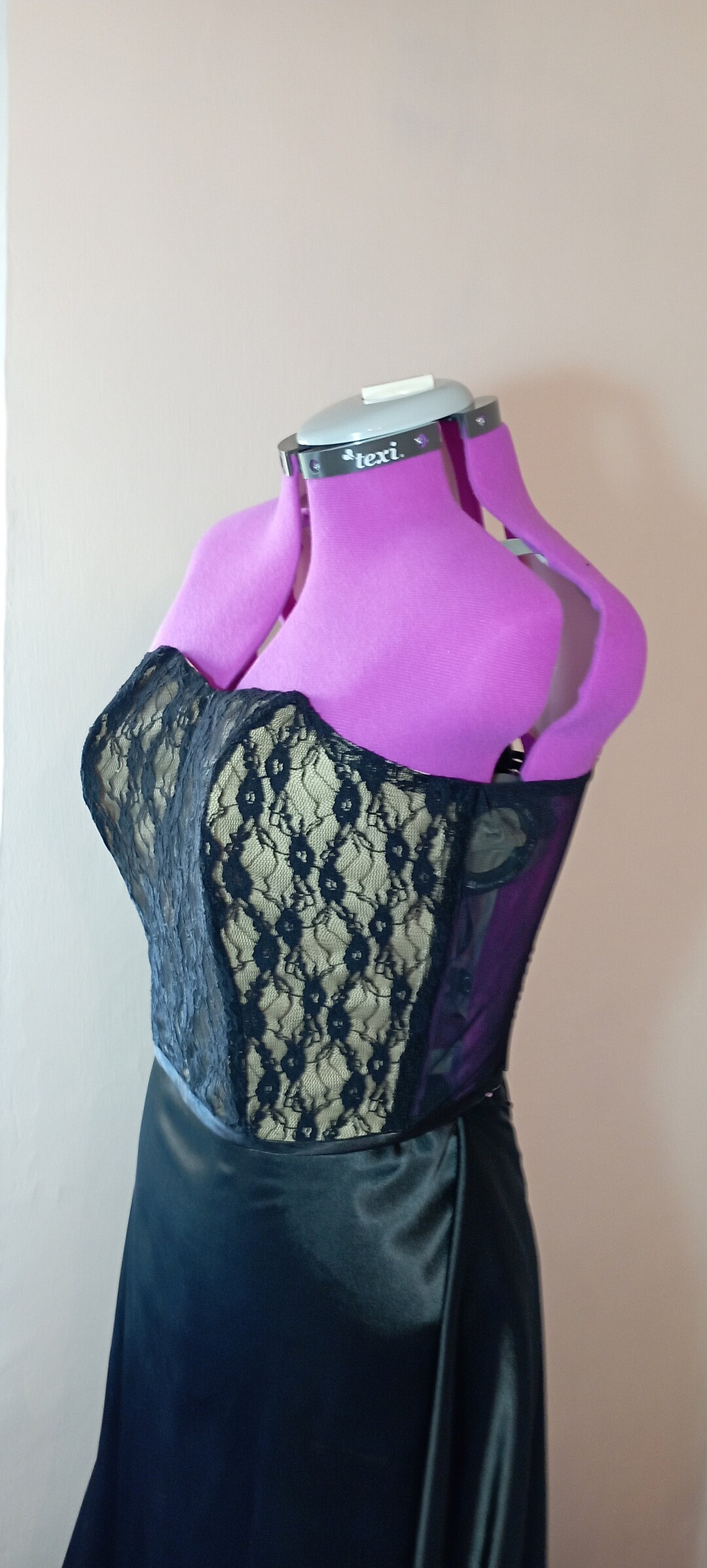 Lace Black Corset Top, Wedding Lace Top Bustier, Overbust Floral Black ...