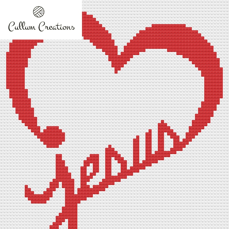Jesus Graph Pattern - Etsy