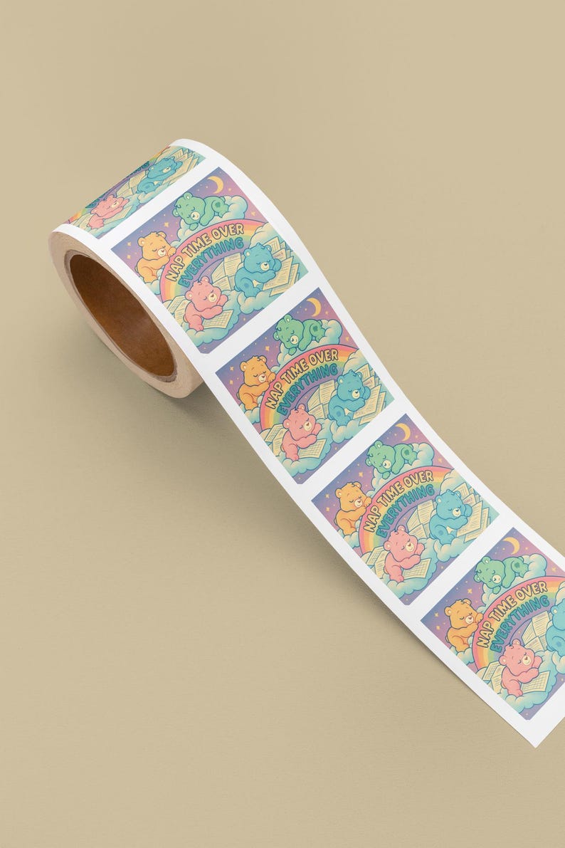 Nap Time Over Everything PNG – Pastel Bear Art for Burnout Humor ...