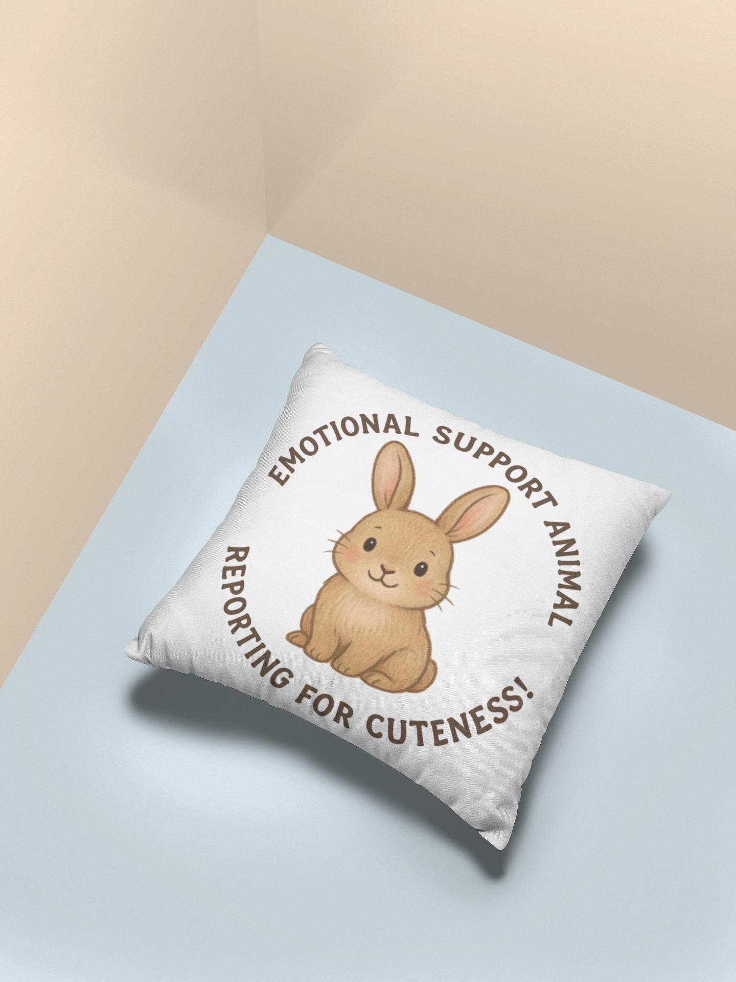 Emotional Support Bunny Clipart, Cute Quote Baby Rabbit PNG for Shirts ...