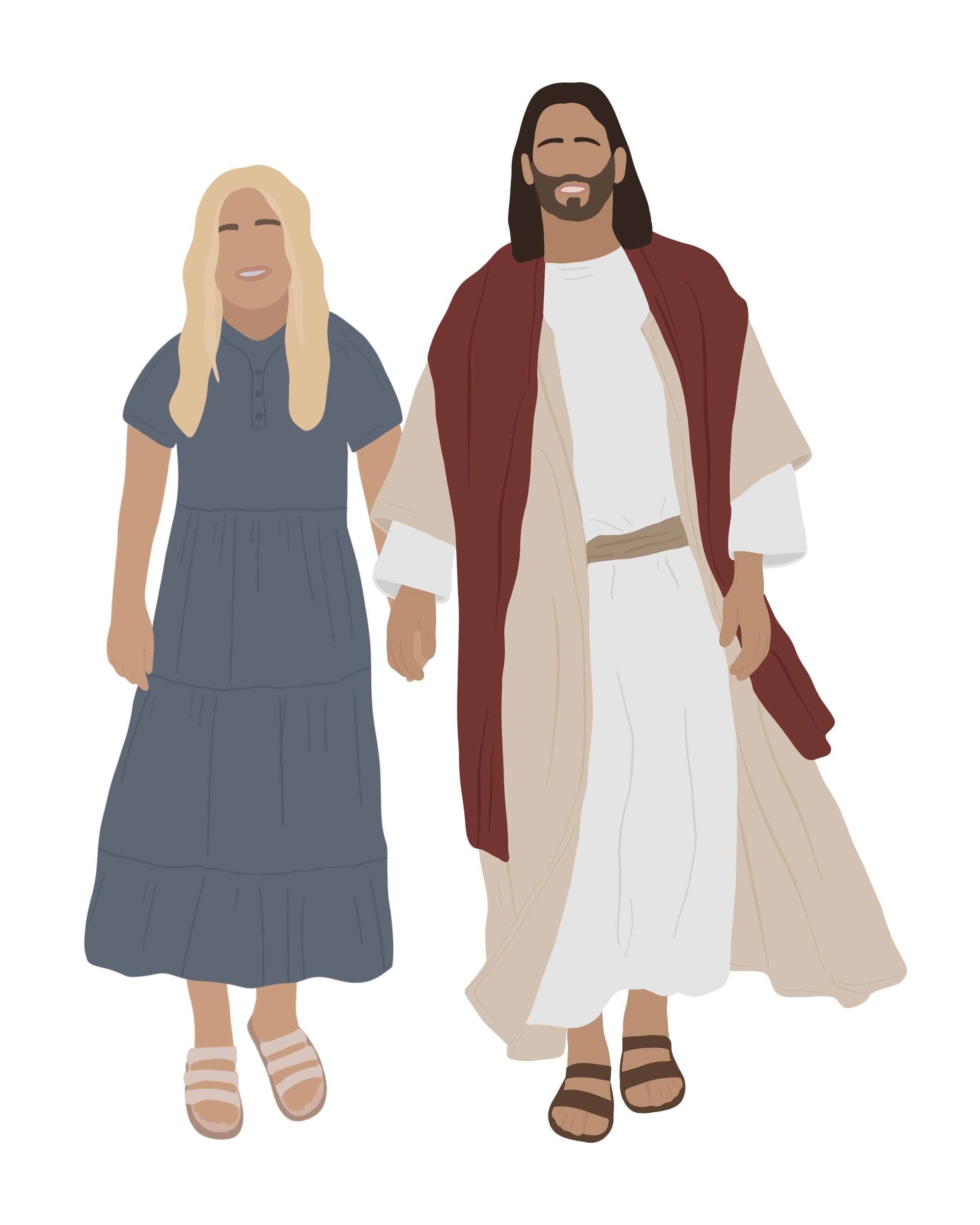 Custom Walking With Christ - Etsy