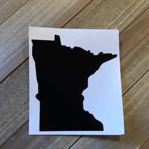 MN Outline Decal - Variety of Colors - Etsy