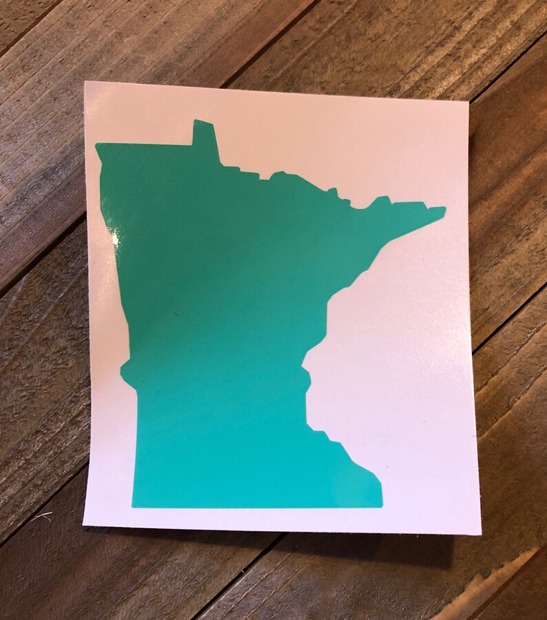 MN Outline Decal Variety of Colors | Etsy