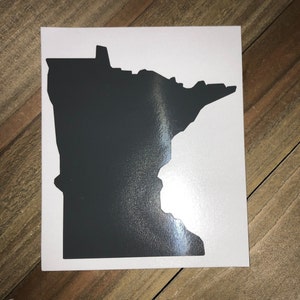 MN Outline Decal - Variety of Colors - Etsy