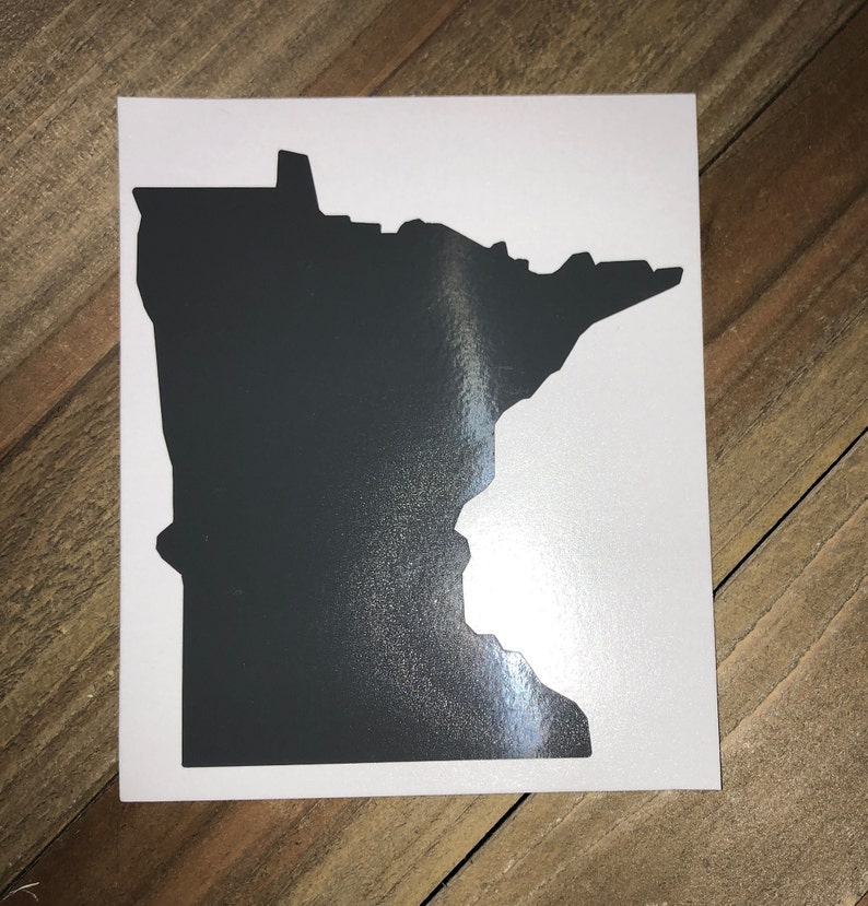 MN Outline Decal - Variety of Colors - Etsy