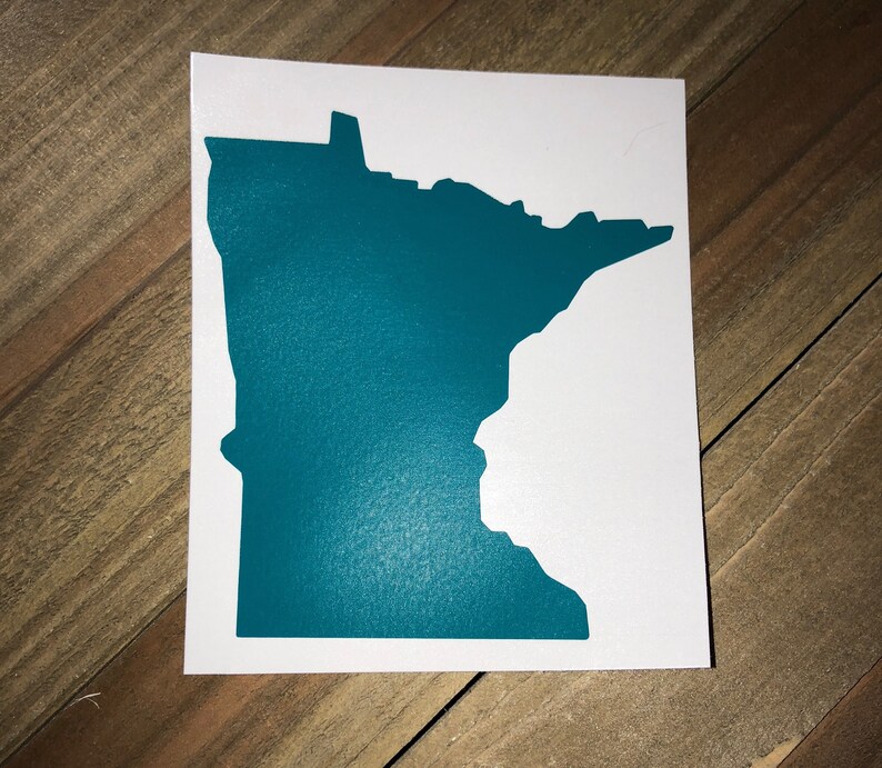 MN Outline Decal - Variety of Colors - Etsy