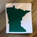 MN Outline Decal - Variety of Colors - Etsy