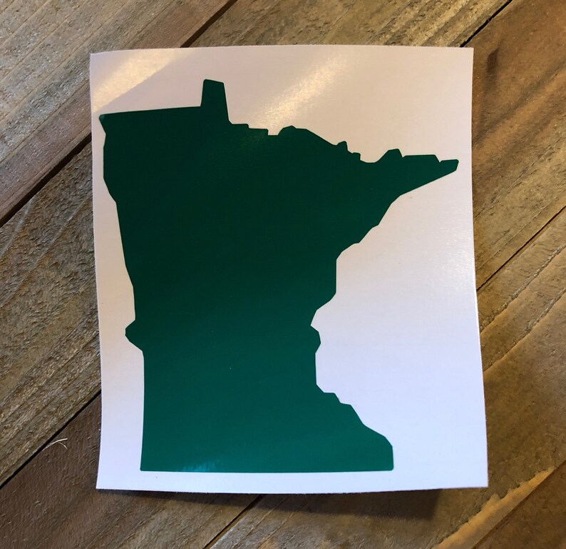MN Outline Decal - Variety of Colors - Etsy