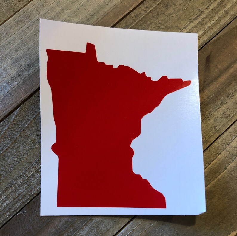 MN Outline Decal - Variety of Colors - Etsy