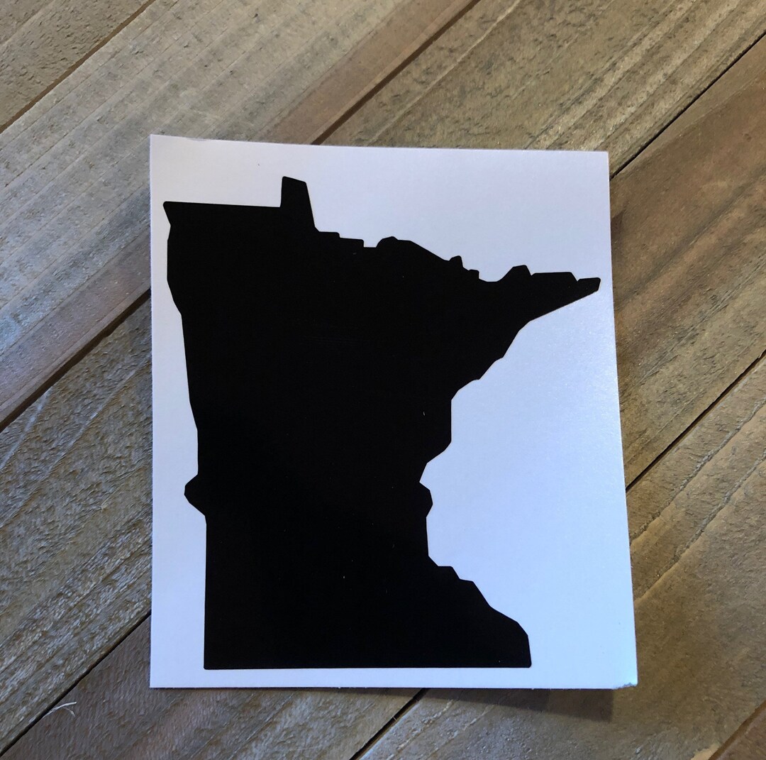 MN Outline Decal - Variety of Colors - Etsy