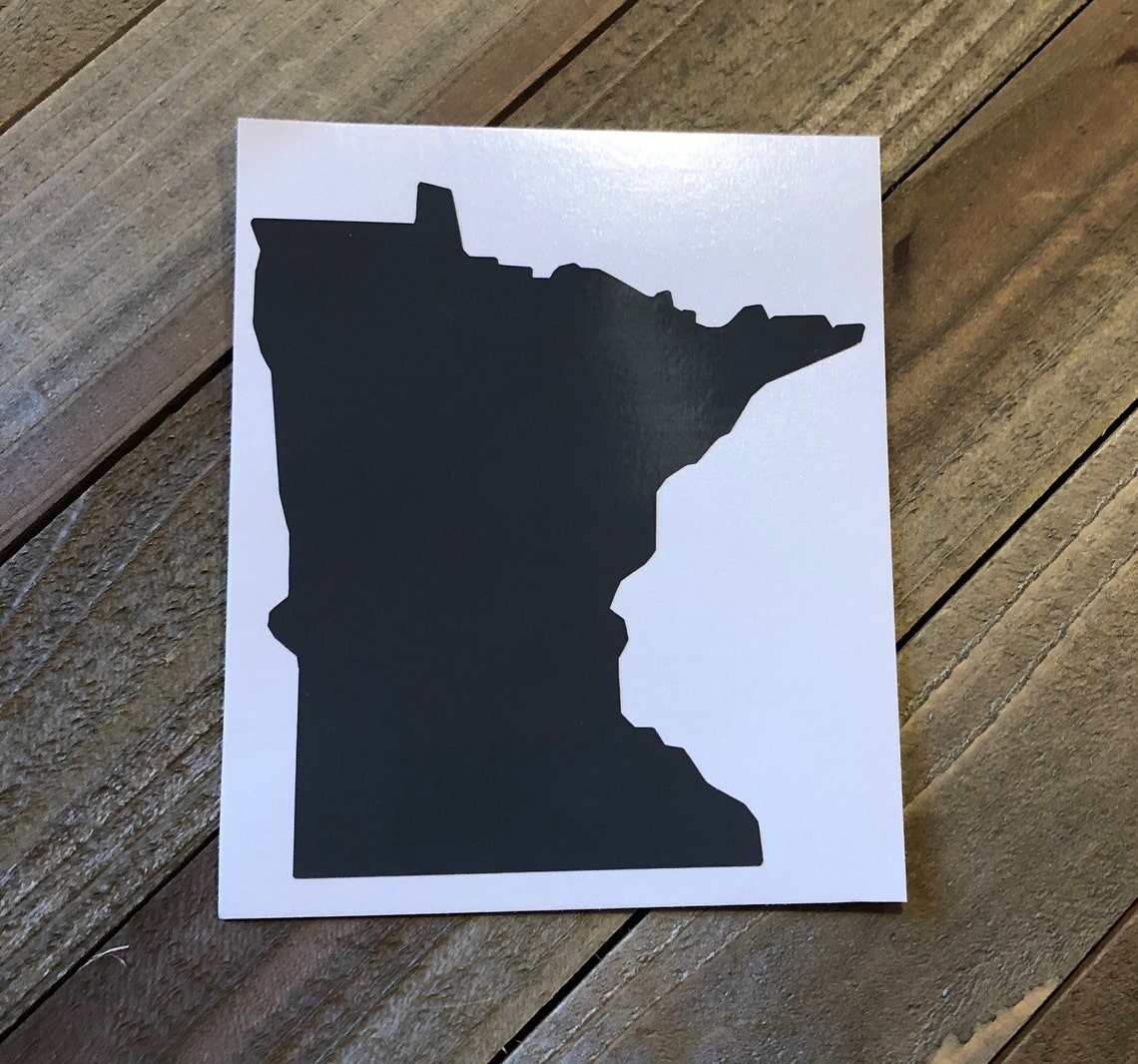 MN Outline Decal Variety of Colors | Etsy