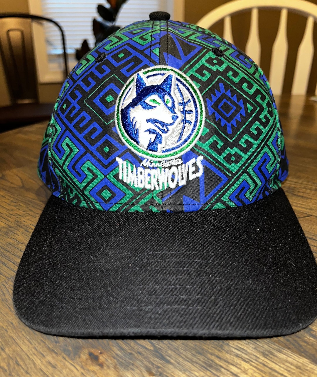 Vintage Minnesota Timberwolves Aztec Hat - Etsy