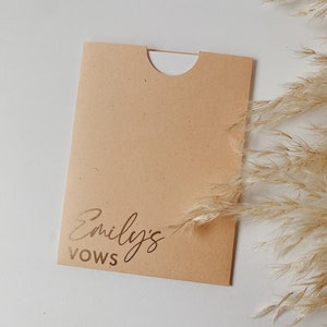 Personalized Wedding Vow Cards Vow Renewal Cards Vow Cards - Etsy