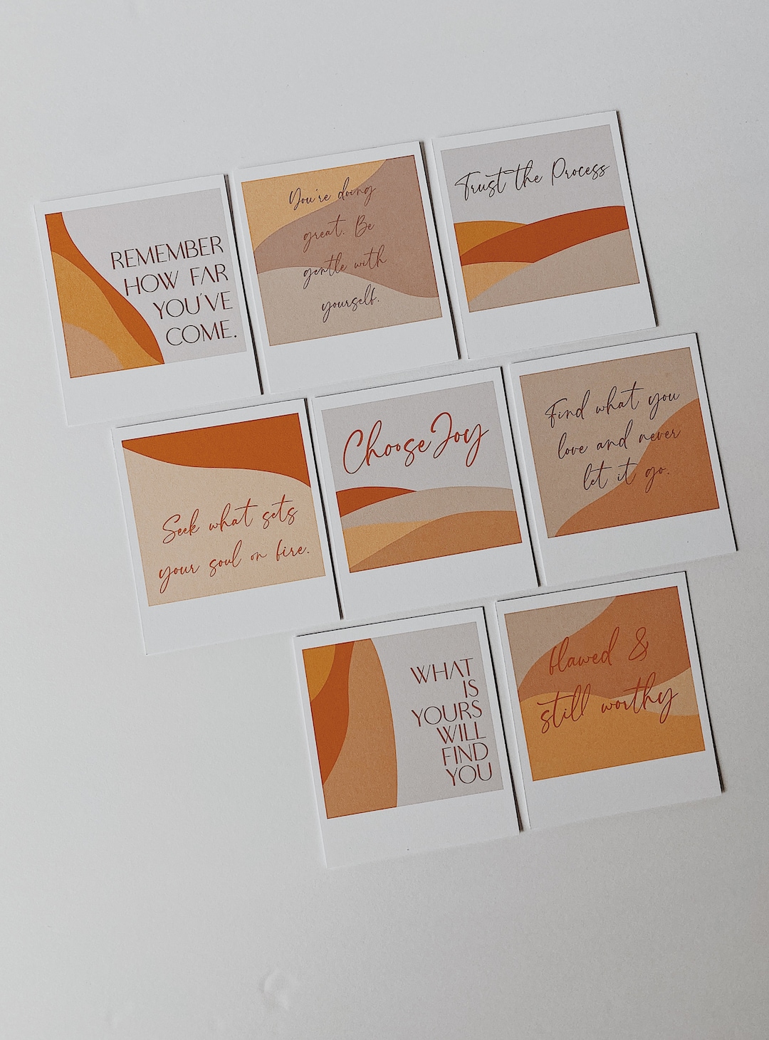 Mini Polaroid Card SET Polaroid Quote Prints Polaroid Print - Etsy