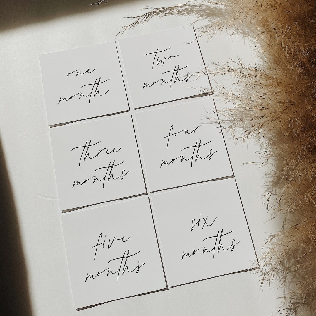 Milestone Cards, Baby Milestone Cards, Baby Month Cards, Milestone ...