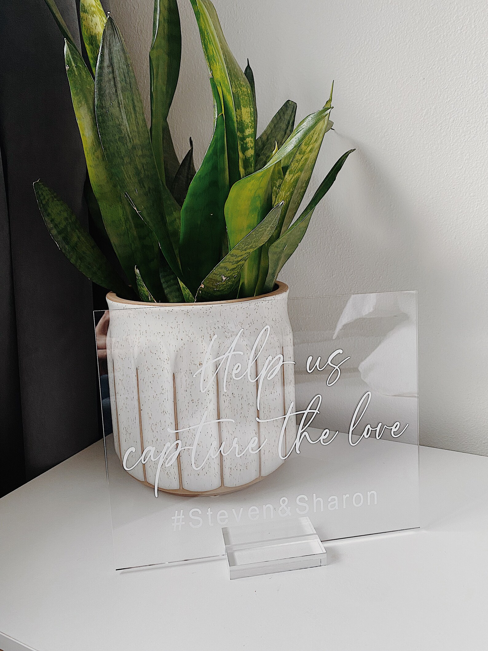 8x10 Acrylic Custom Wedding Sign Custom Acrylic Sign Modern - Etsy
