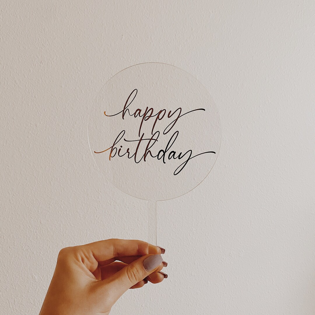 Cake Topper, Acrylic Cake Topper, Customizable Cake Topper ...