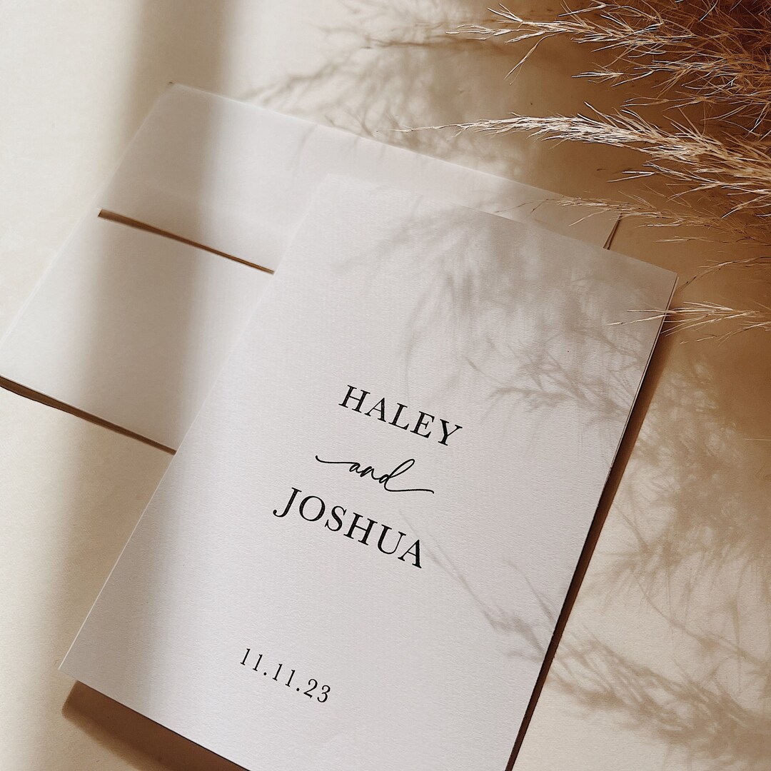 Vow Card, Set of 2 Vow Cards, Wedding Vow Cards, Personalized Vows ...