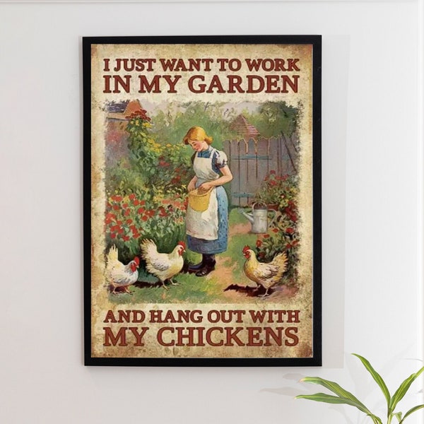 Chicken Poster - Etsy