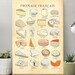 Fromage Francas French Cheese Poster, Watercolor Cheese Painting Art ...