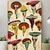 Vintage Mushroom Art Print, Funny Mushroom Booties Poster, Mushroom ...