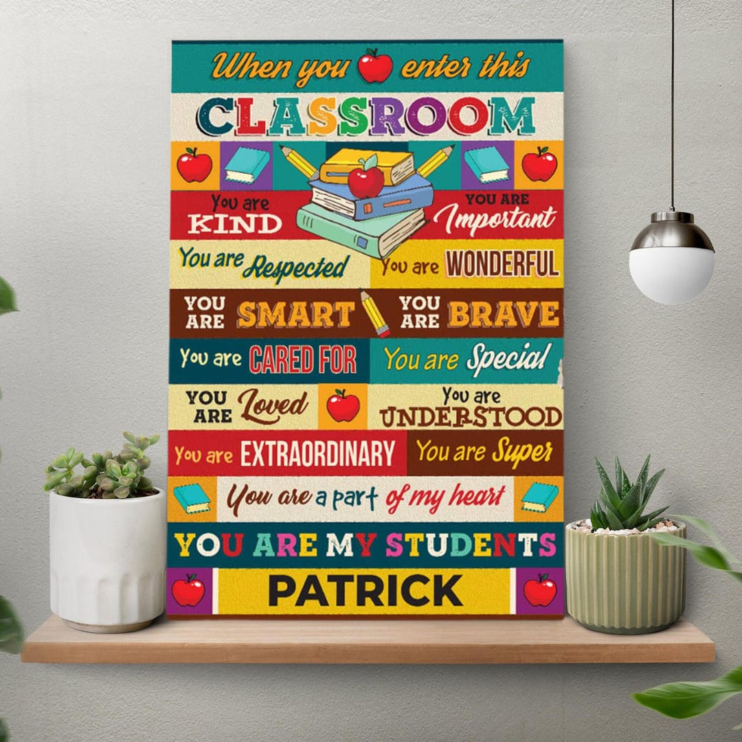 Unframed When You Enter This Classroom You Are Kind You Are Important ...