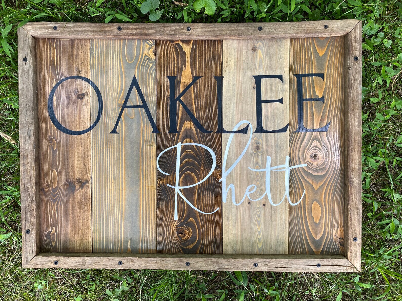 Rustic Baby Name Sign - Etsy