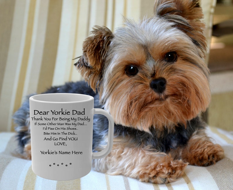 Yorkie Dad Father's Day Gift, Yorkie Dad Mug - Etsy