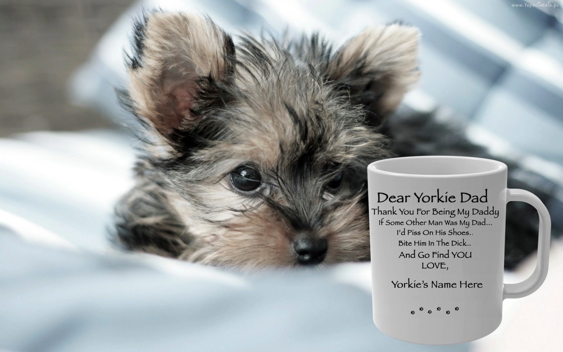 Yorkie Dad Father's Day Gift, Yorkie Dad Mug - Etsy