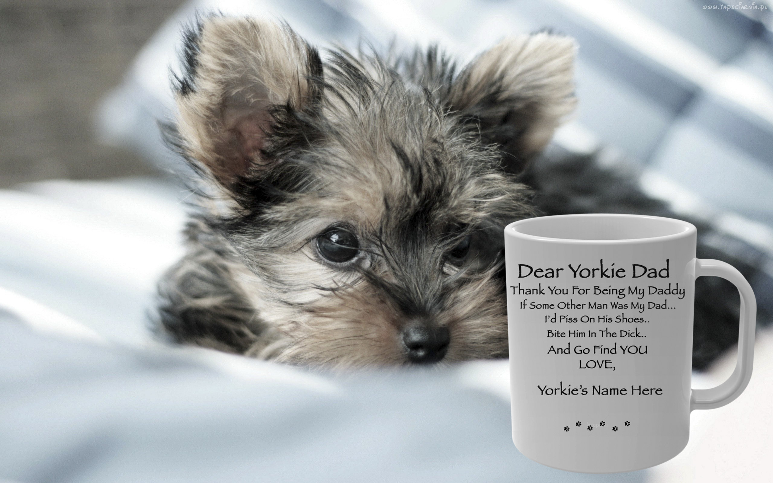 Yorkie Dad Father's Day Gift, Yorkie Dad Mug - Etsy