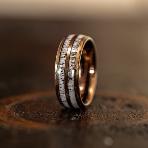 Elk Antler Ring - Etsy
