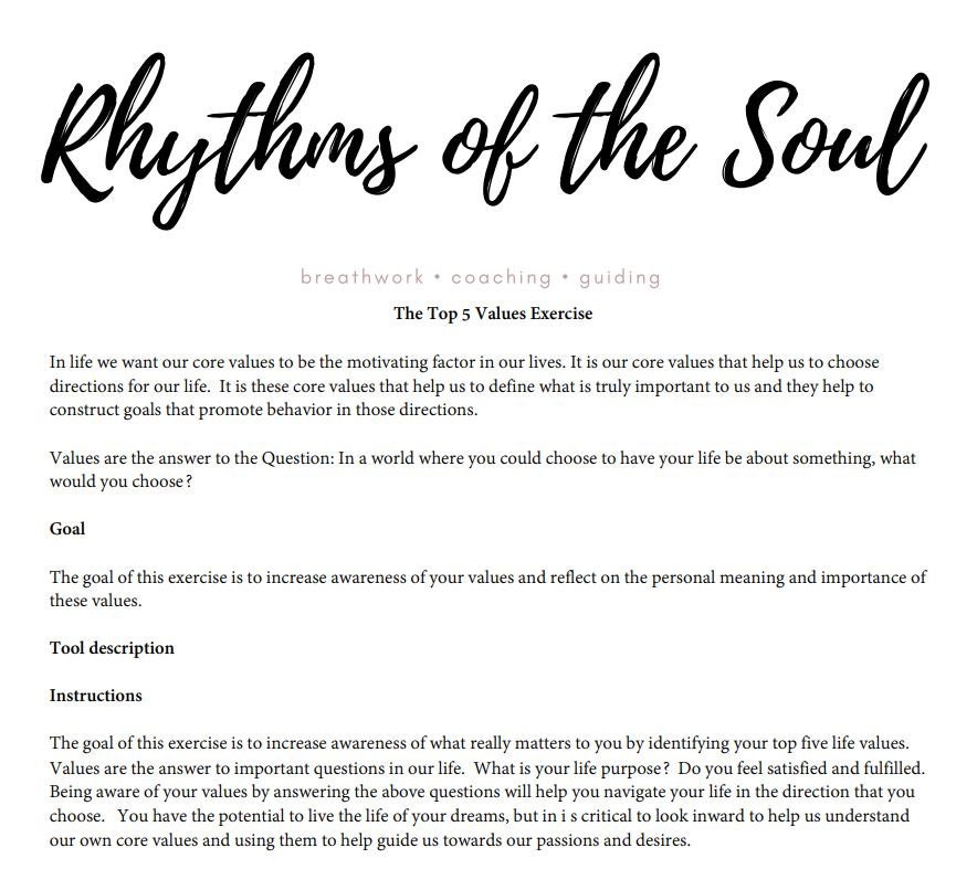 Top 5 Core Values - Etsy