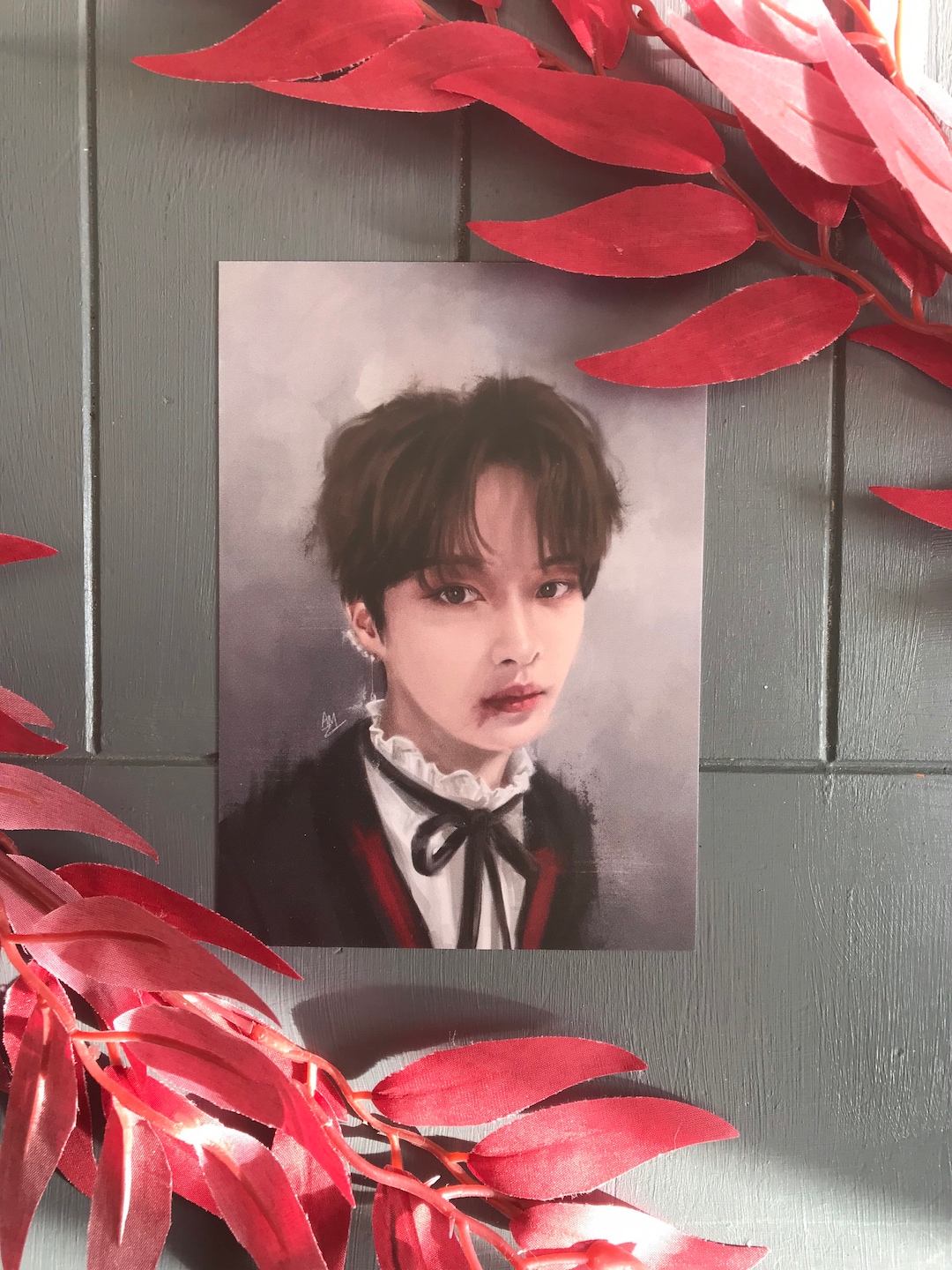 Stray Kids Lee Know Vampire Postcard Art Print - Etsy