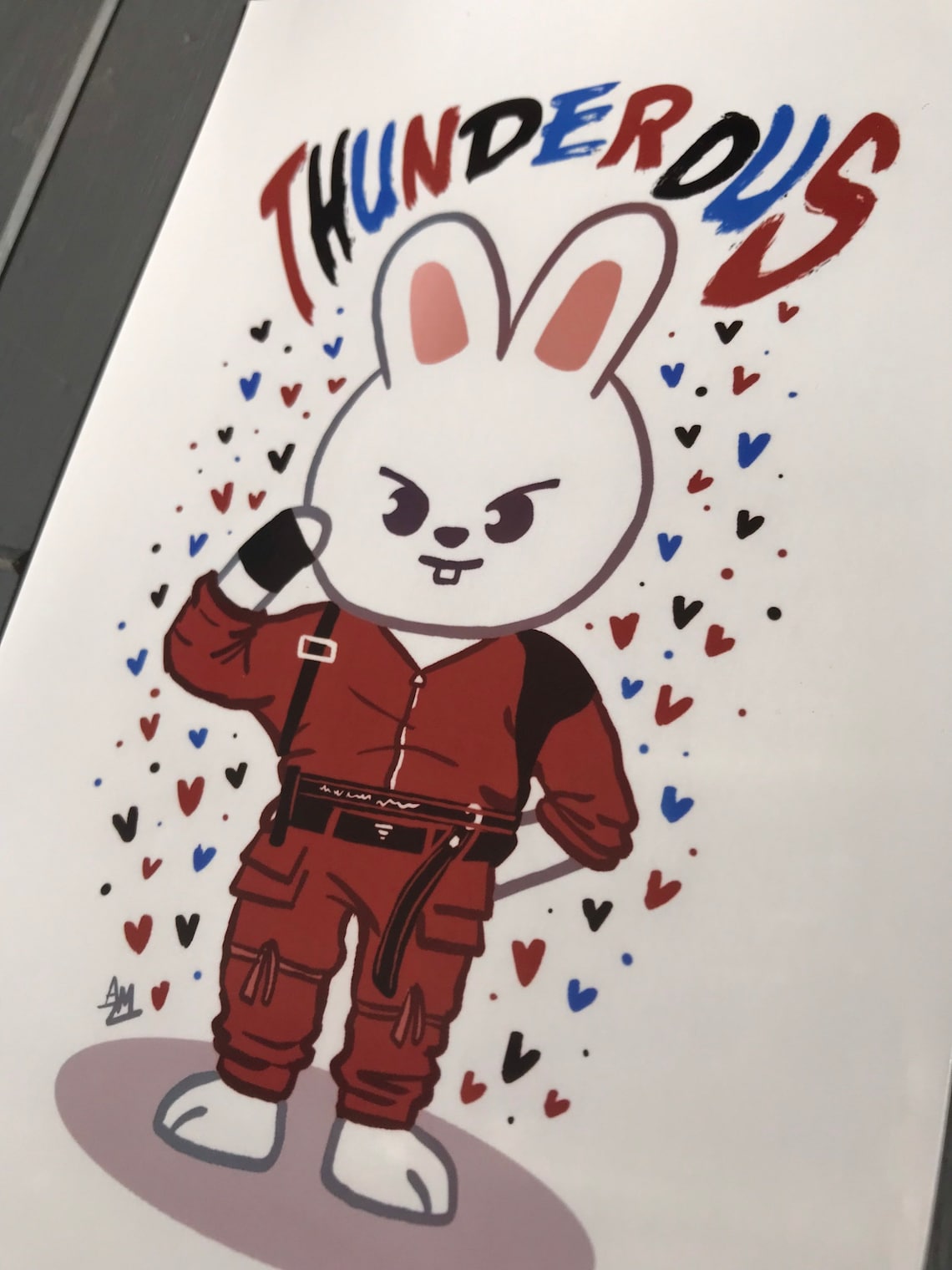 Stray Kids SKZOO Leebit thunderous Art Print - Etsy