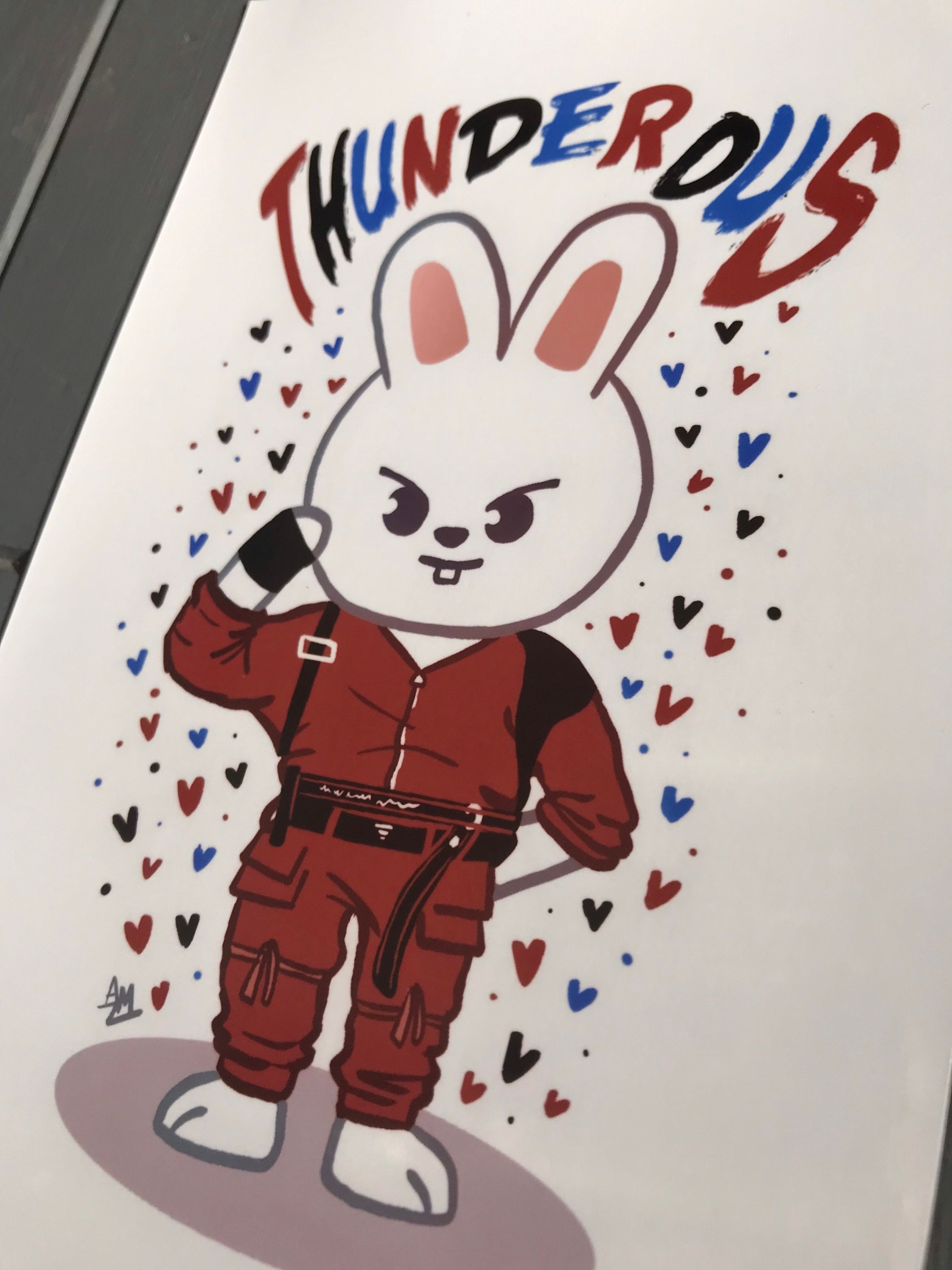 Stray Kids SKZOO Leebit thunderous Art Print - Etsy