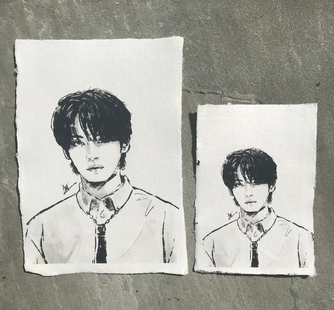 SKZ Lee Know Handmade Paper Prints - Etsy