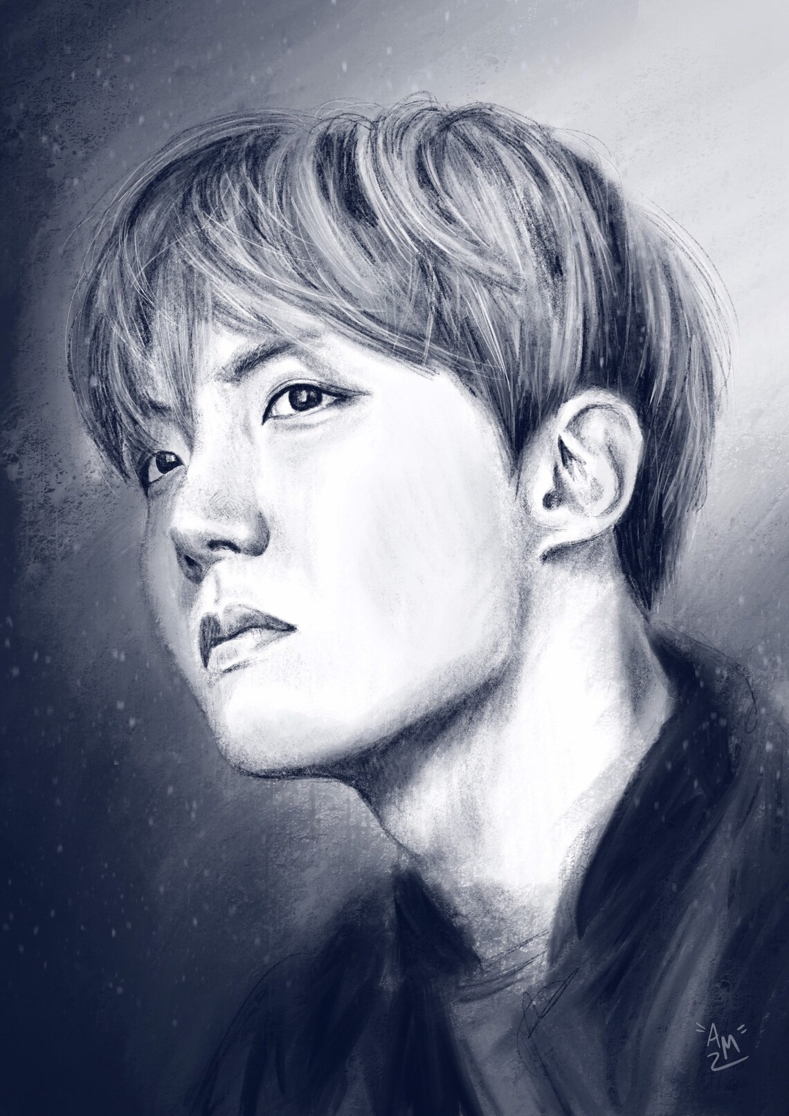 J Hope Portrait Art Print - Etsy