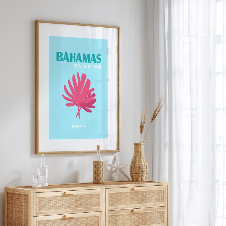 Bahamas Print Bahama Islands Poster Modern Wall Art - Etsy