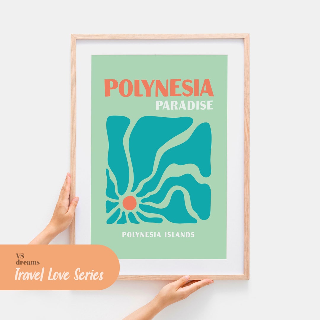 Polynesia Print, French Polynesia Wall Art, Printable Wall Art, Beach ...