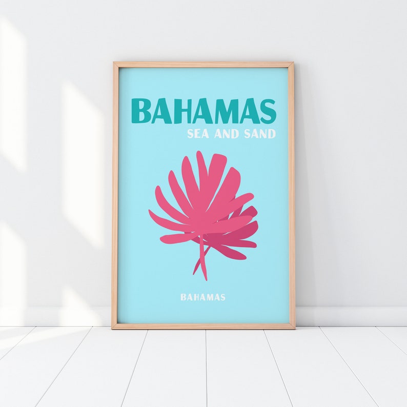 Bahamas Print Bahama Islands Poster Modern Wall Art - Etsy