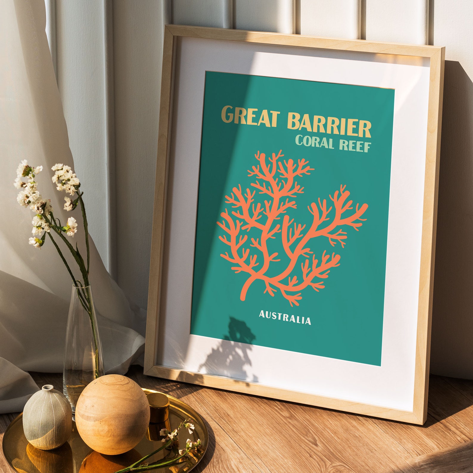 Great Barrier Reef Print Travel Prints Coral Reef Print - Etsy