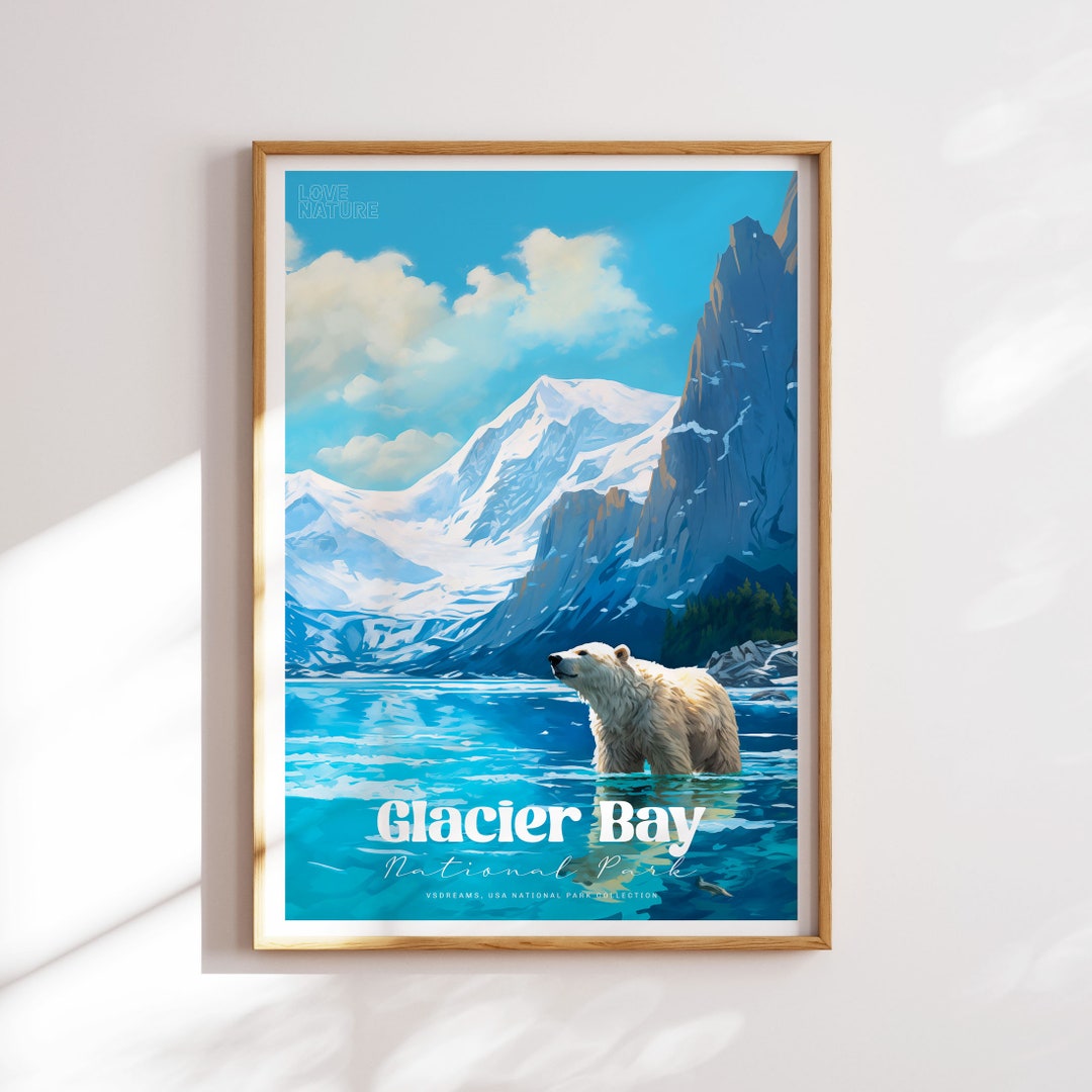 Glacier Bay National Park Print, Alaska National Park Gift, Alaska ...