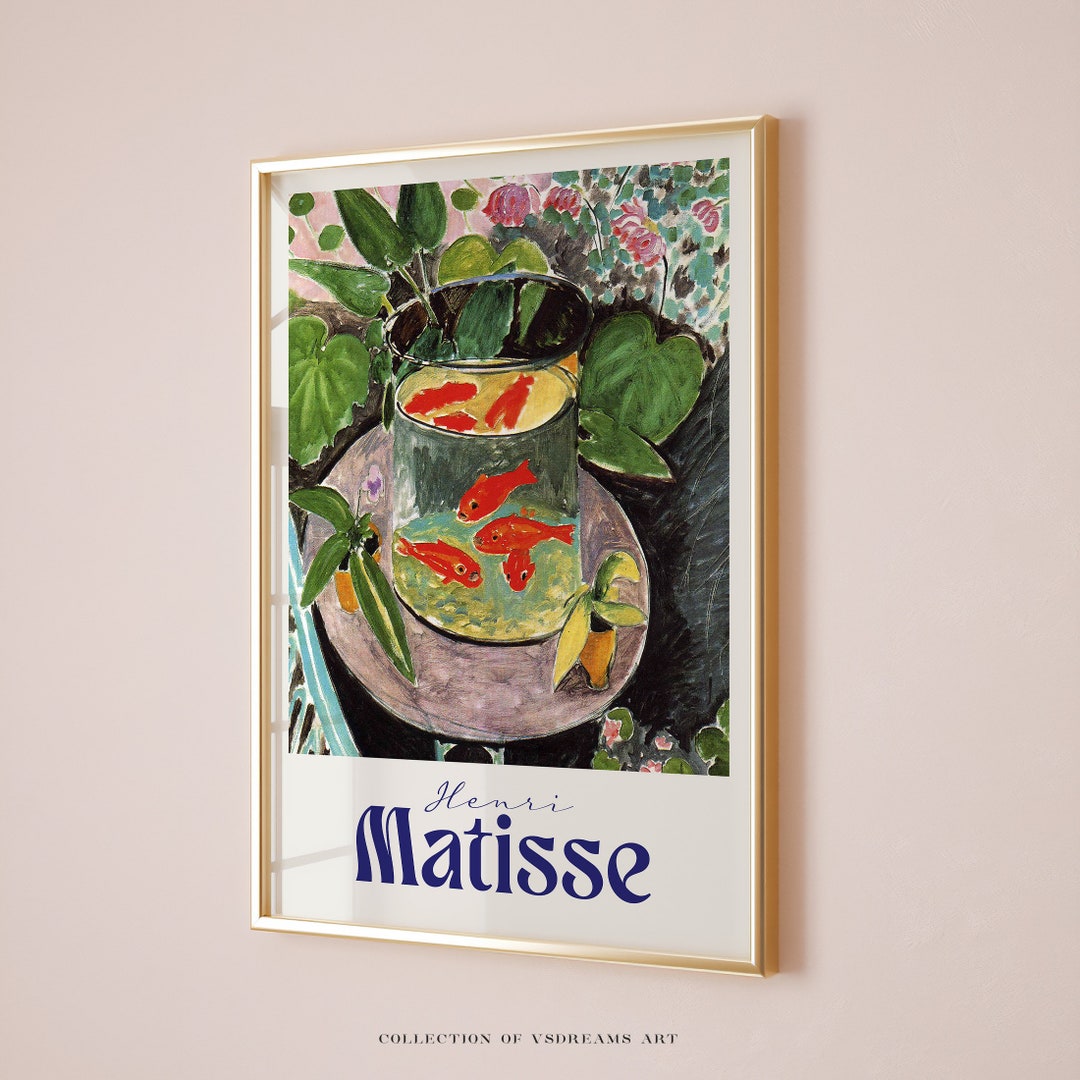 Matisse Gold Fish Poster, Matisse Print, Matisse Wall Art, Matisse ...