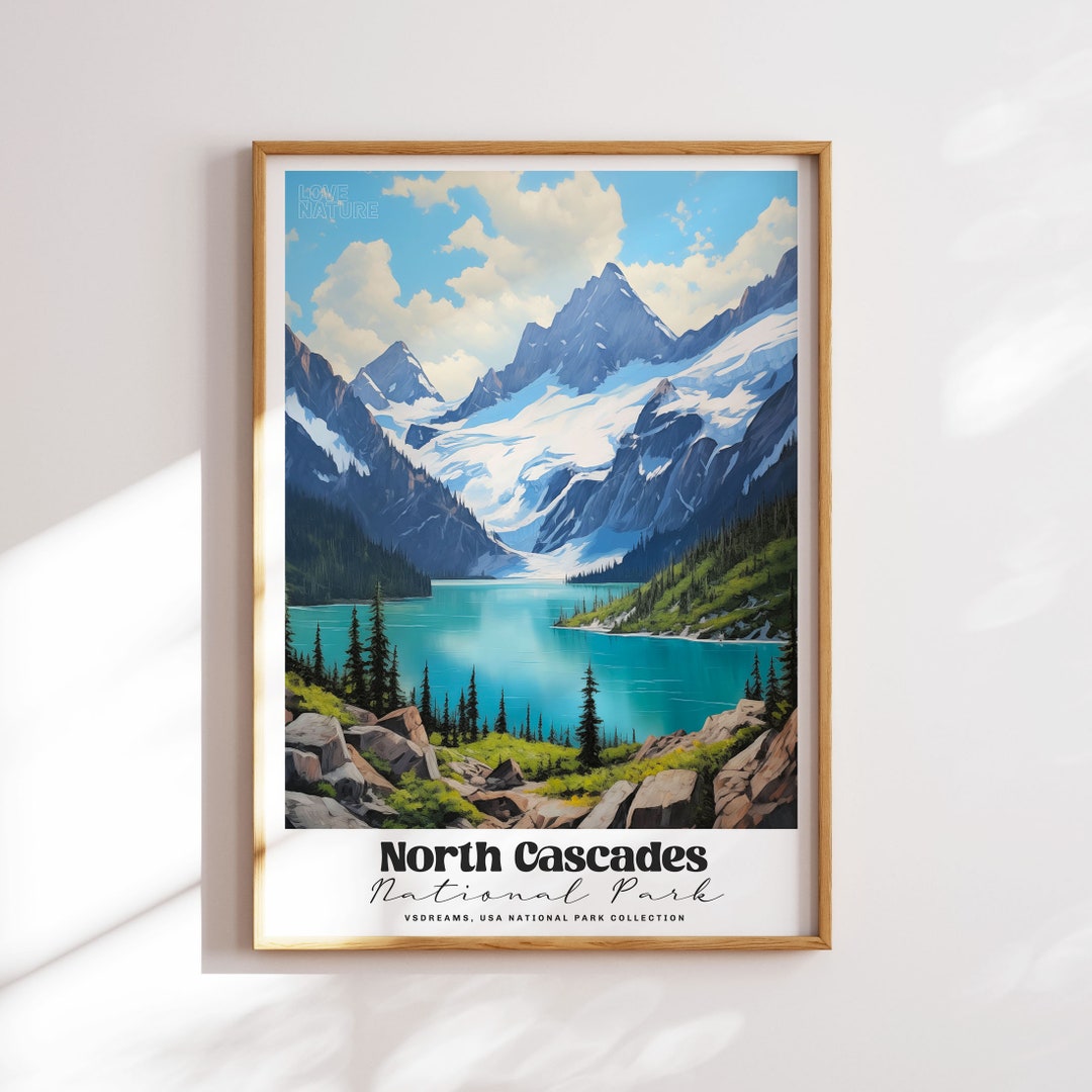 North Cascades National Park Poster: Thornton Lakes Print (digital ...