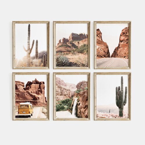Desert Print Set of 3 Desert Printable Wall Art Desert - Etsy