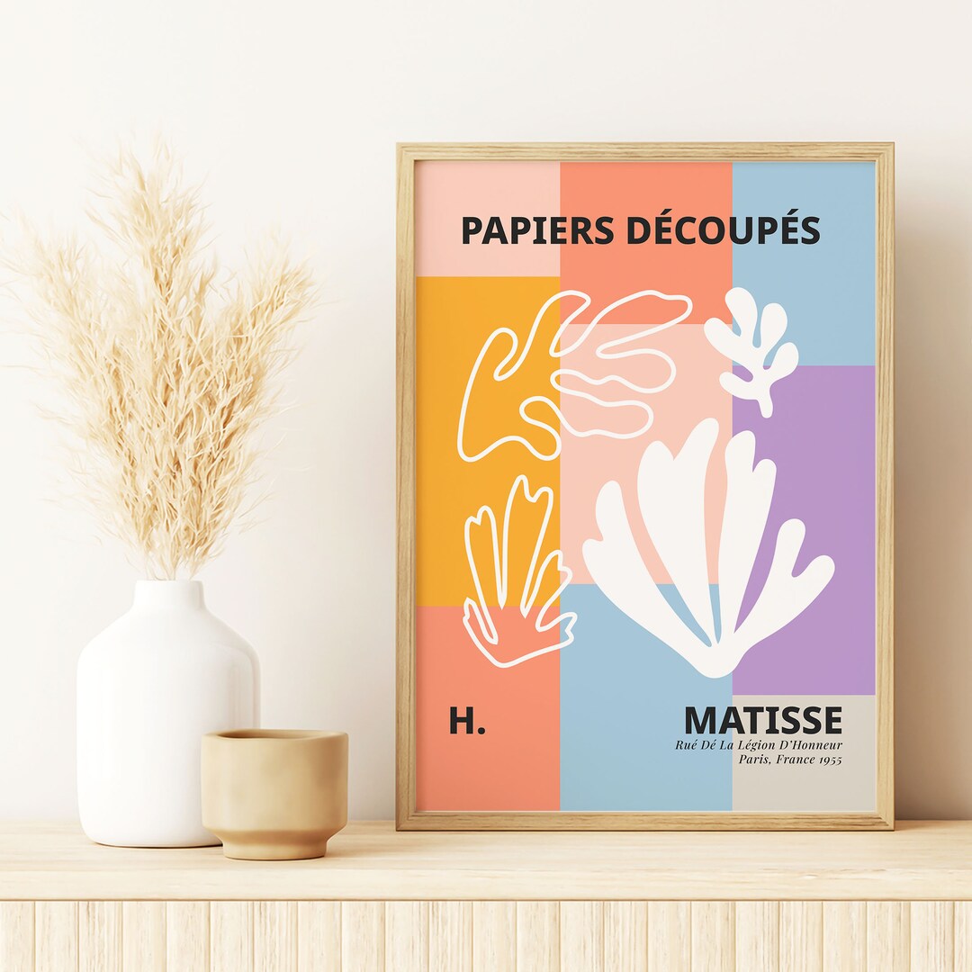 Pastel Color Matisse Prints, Modern Poster, Digital Download, Abstract ...