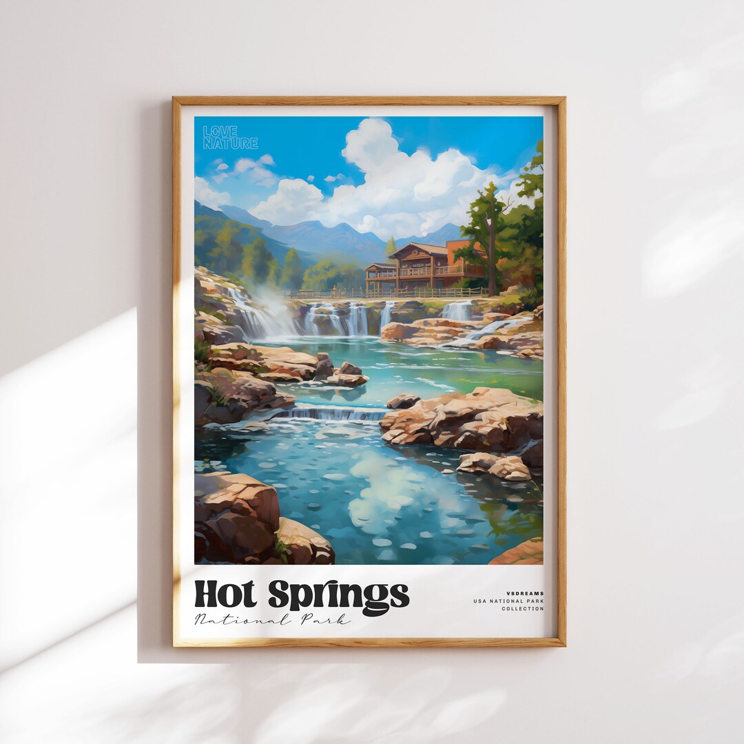 Hot Springs National Park Poster: Arkansas Nature Print (digital ...