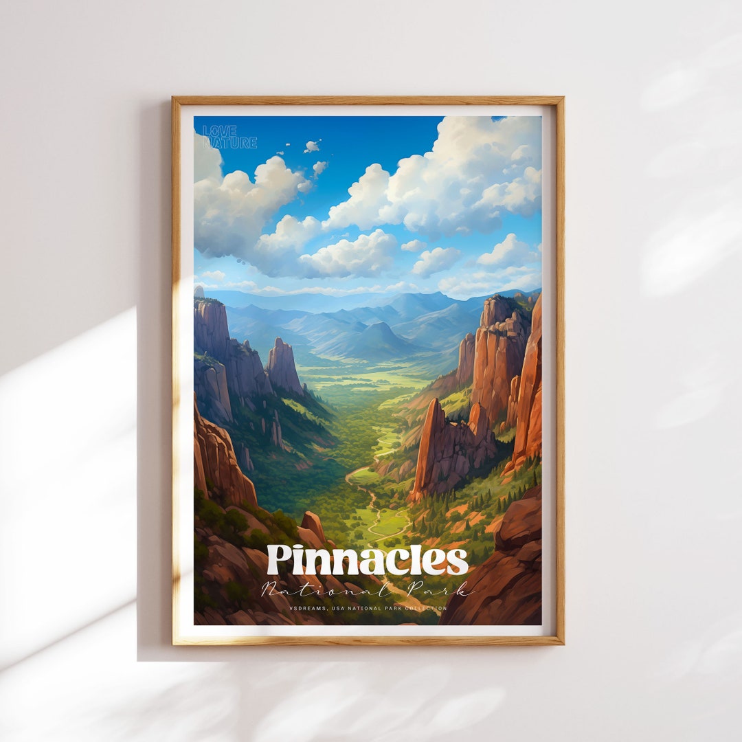 Pinnacles National Park Poster, National Park Gift, Gift for Nature ...