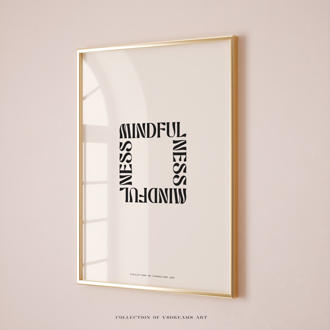 Mindfulness Wall Art, Positive Affirmation, Mindfulness Art Print ...